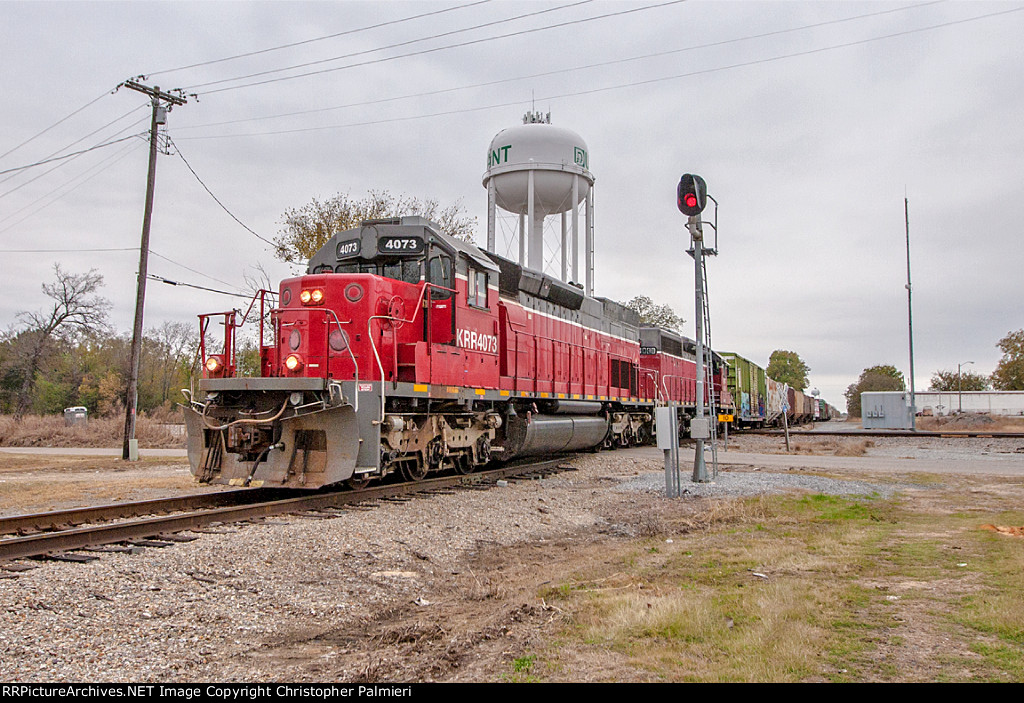 KRR 4073 and KRR 4080 Cross the UP